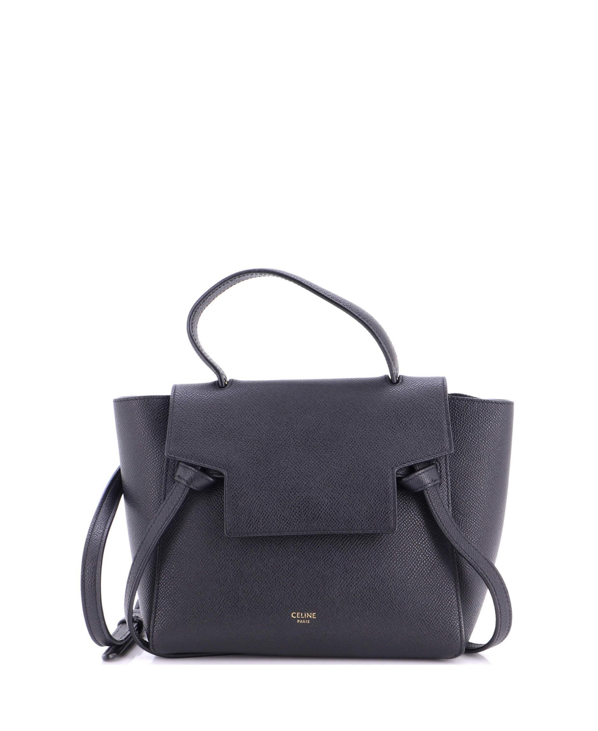 Click here for Pre-Owned Celine Pico Belt Bag Textured Leather -... prices