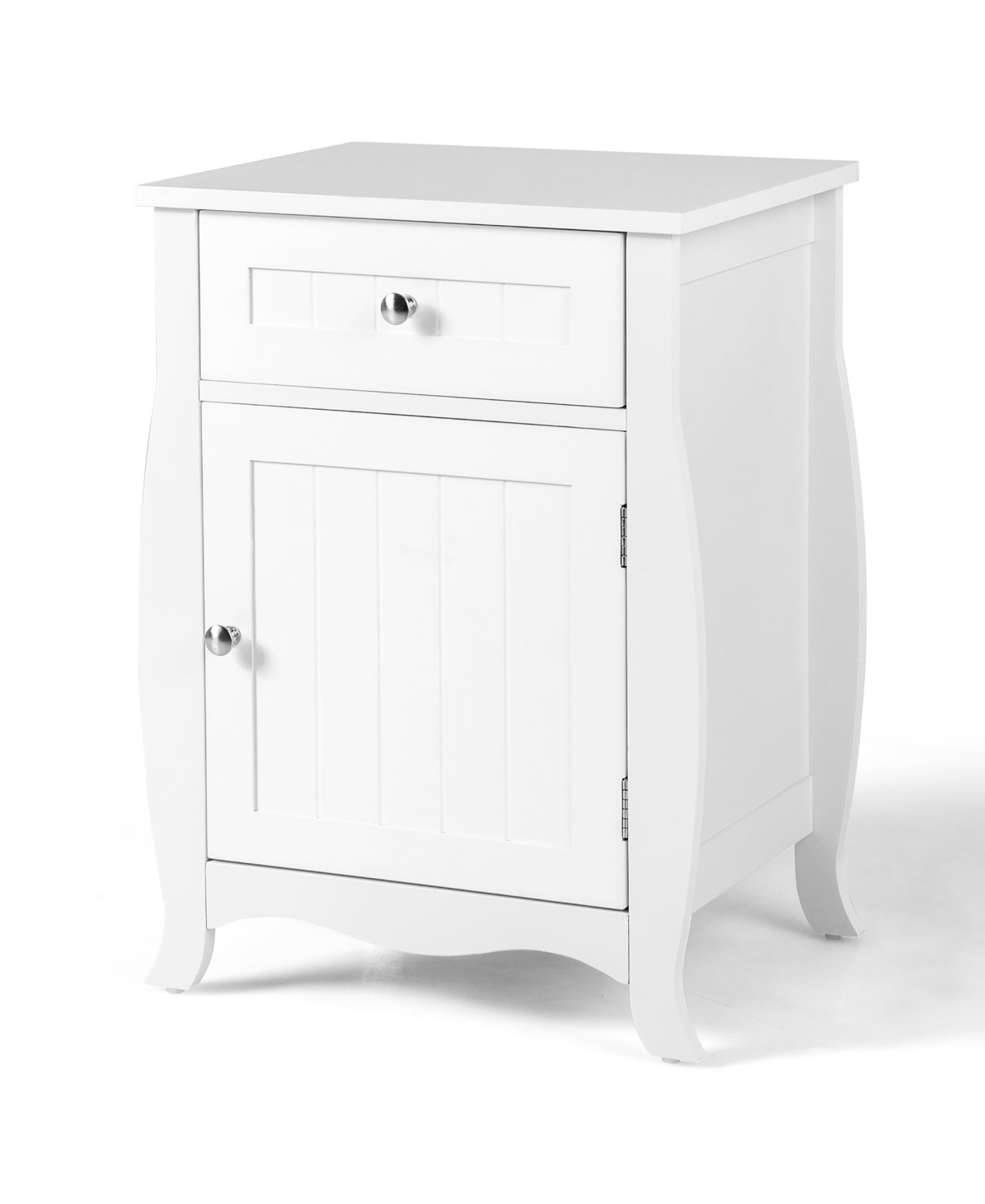 Click here for Costway Nightstand with Drawer Cabinet Curved Legs... prices