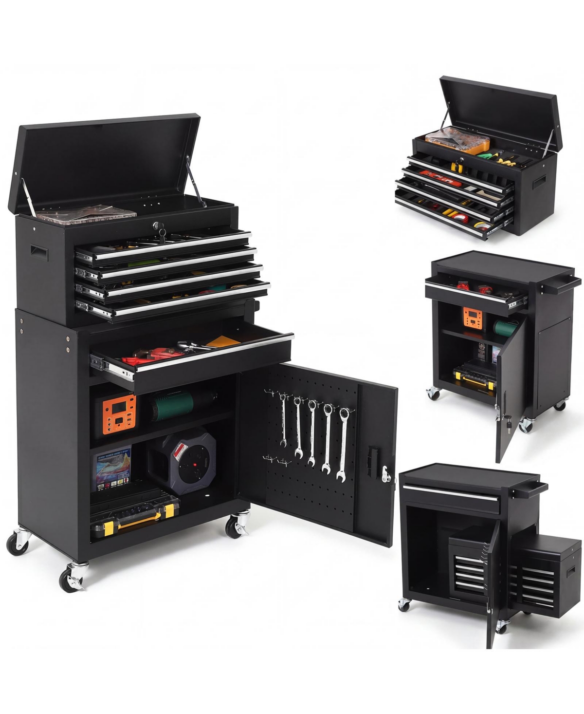 Click here for 2-in-1 Tool Storage Cabinet: A lockable  5-drawer... prices
