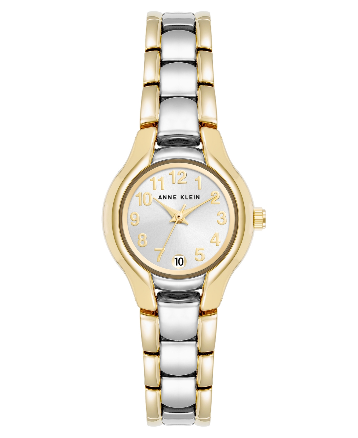 Click here for Anne Klein Womens Quartz Round Silver Dial Two-Ton... prices