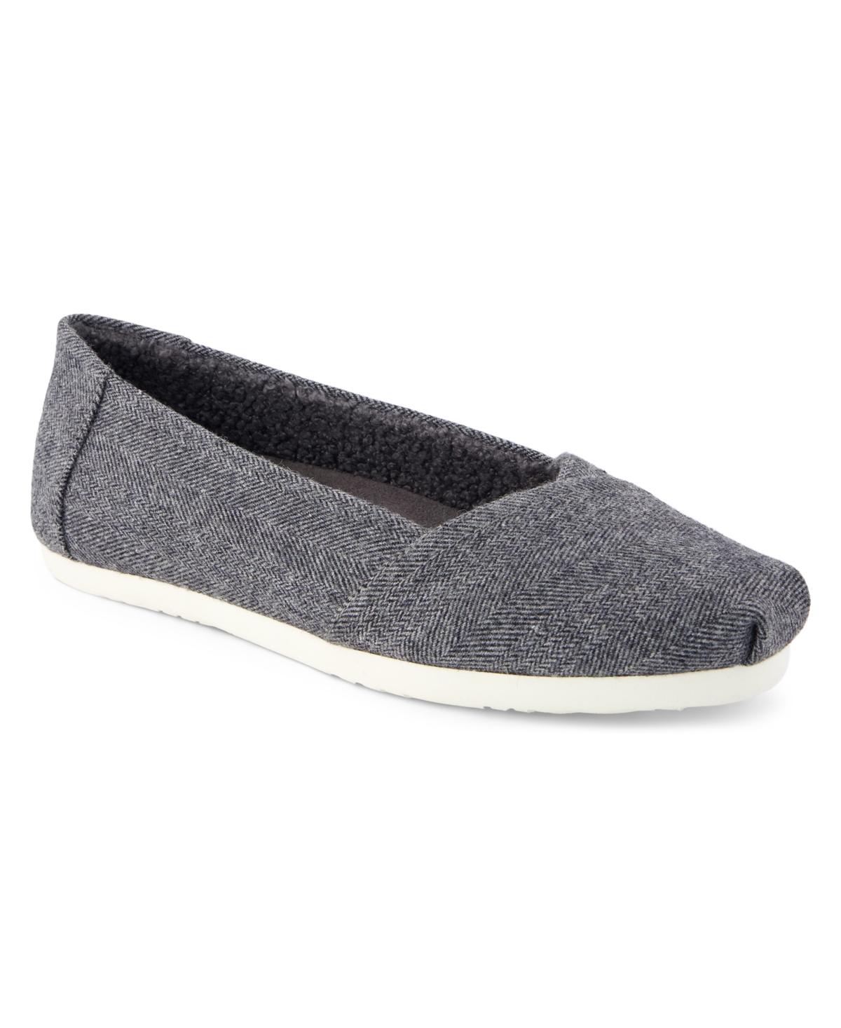 Click here for Toms Womens Alpargata Slip On Ballet Flats - Charc... prices