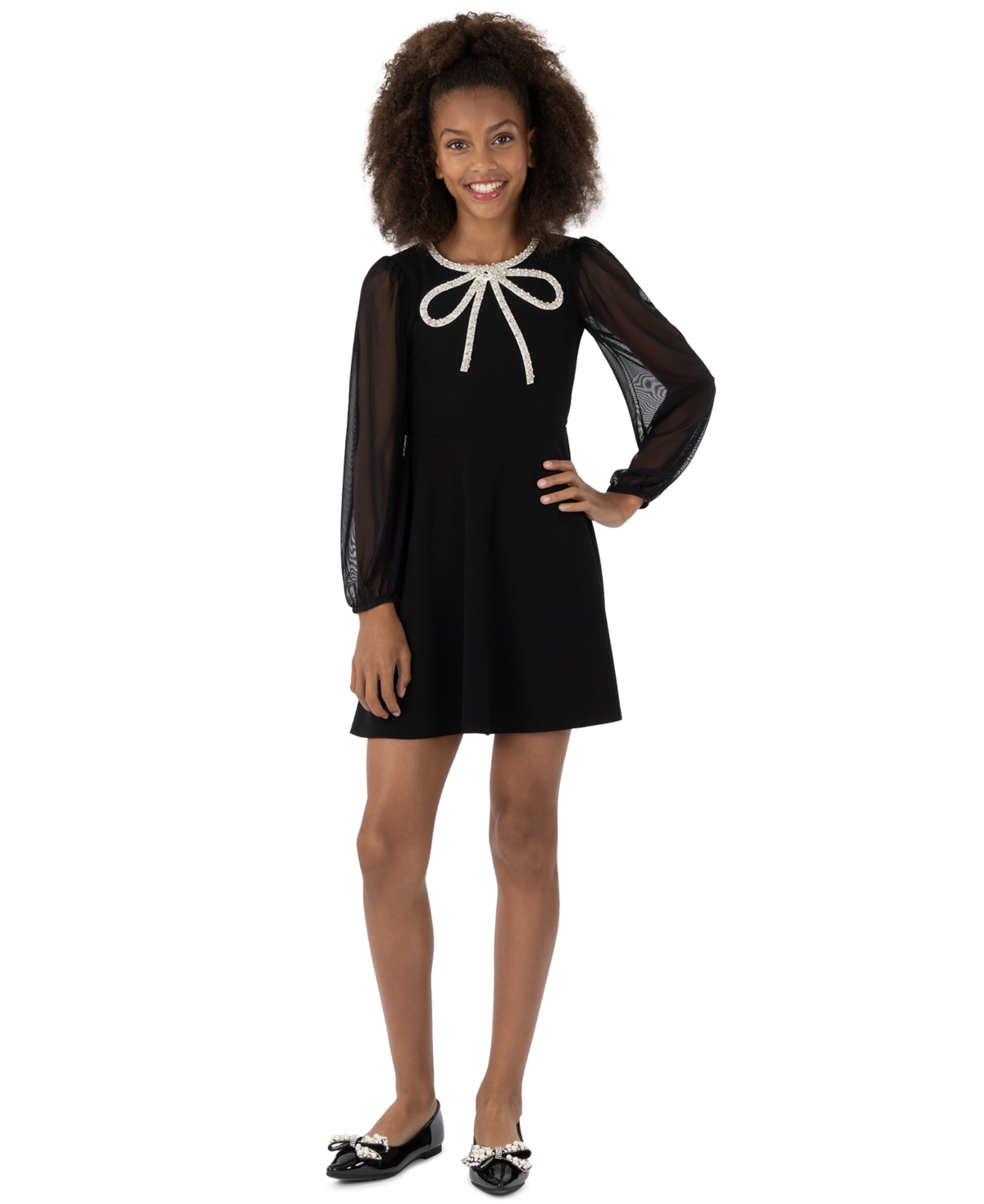 Click here for Speechless Girls 7-16 Knee Length Long-Sleeve Dres... prices