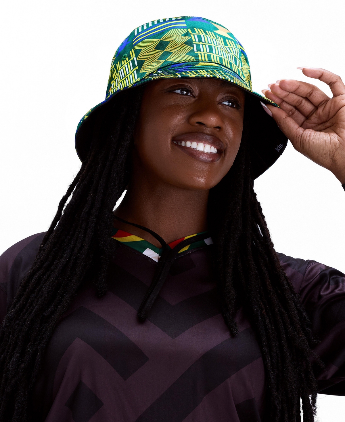Click here for Kin Apparel Unisex Kente Reversible Satin Bucket H... prices