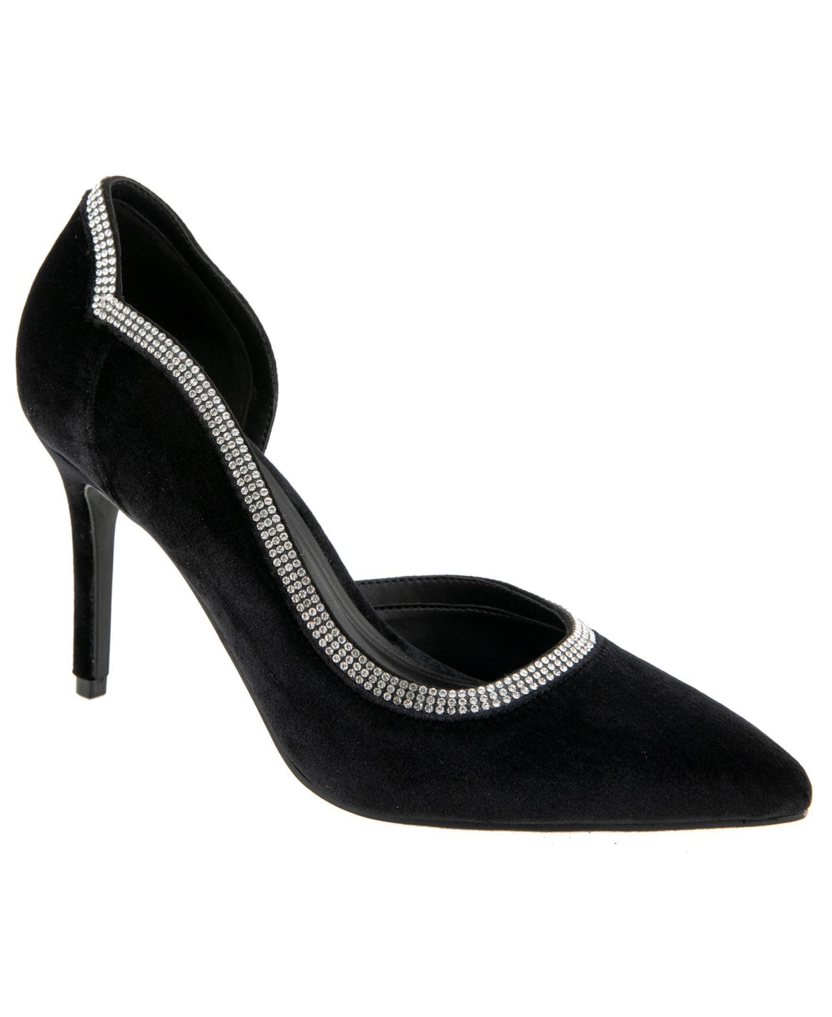 Click here for Bcbg Womens Besa DOrsay Pump - Black rhinestone prices