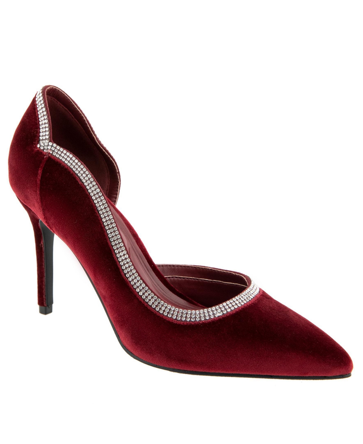 Click here for Bcbg Womens Besa DOrsay Pump - Burgundy rhinestone prices