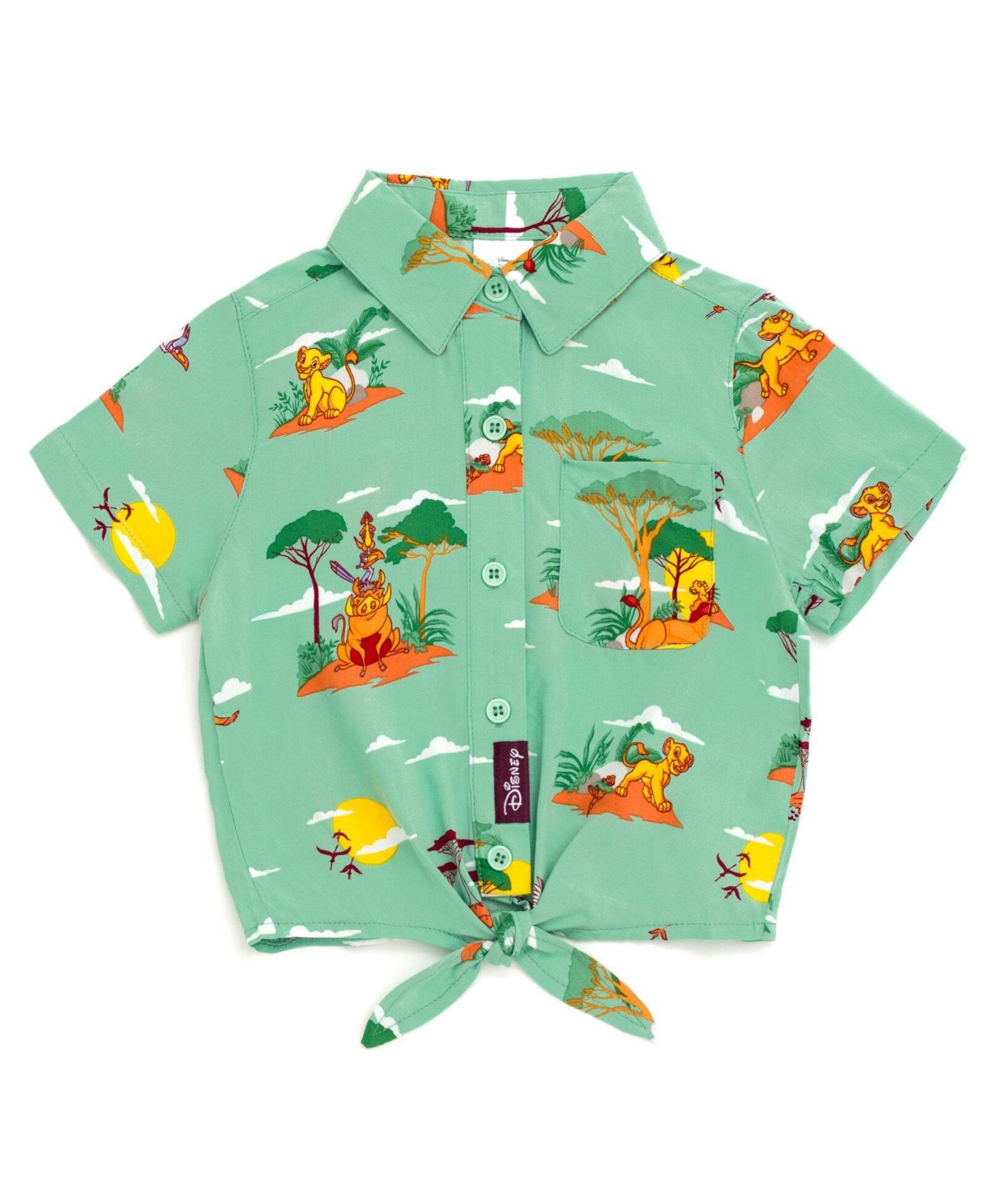 Click here for Lion King Toddler Girls Short Sleeve Button Down S... prices
