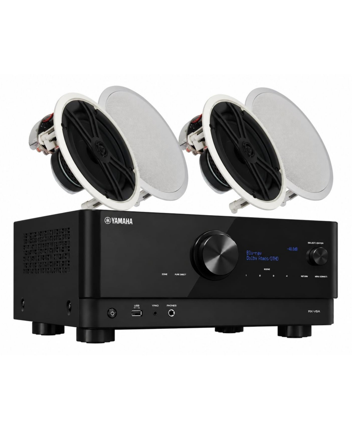 Click here for Yamaha Rx-V6A 7.2 Av Receiver with 4 In-Ceiling Sp... prices