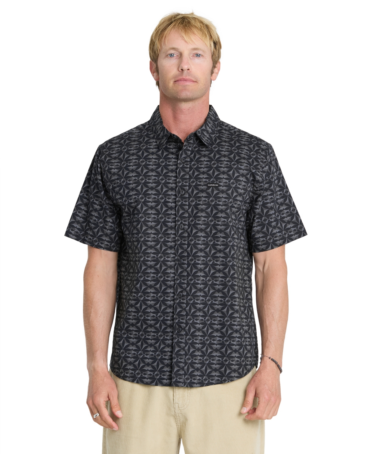 Click here for Quiksilver Mens Nature Tile Classic Shirt - Bone W... prices