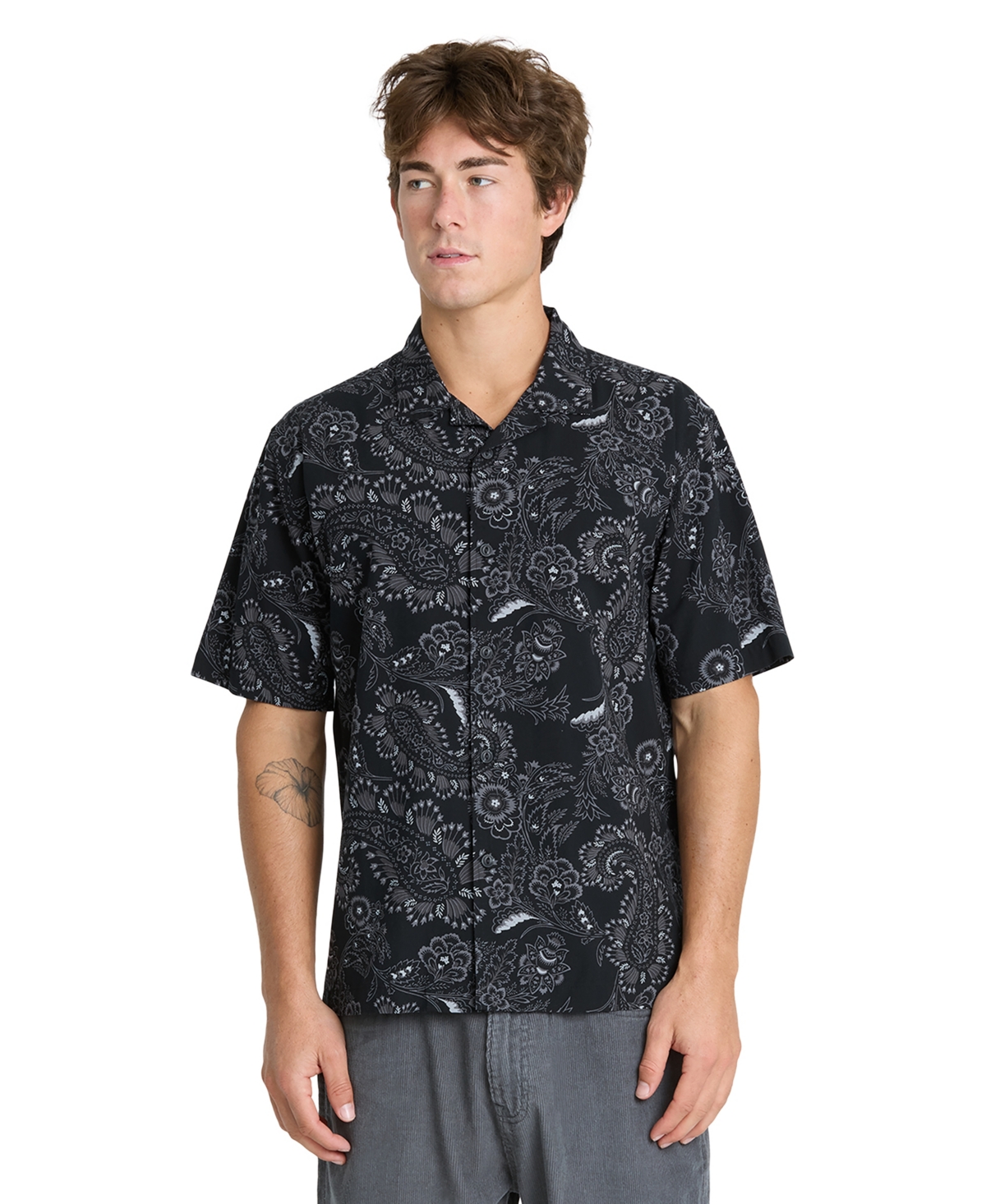 Click here for Quiksilver Mens Cotton Viscose Blend Collared Butt... prices