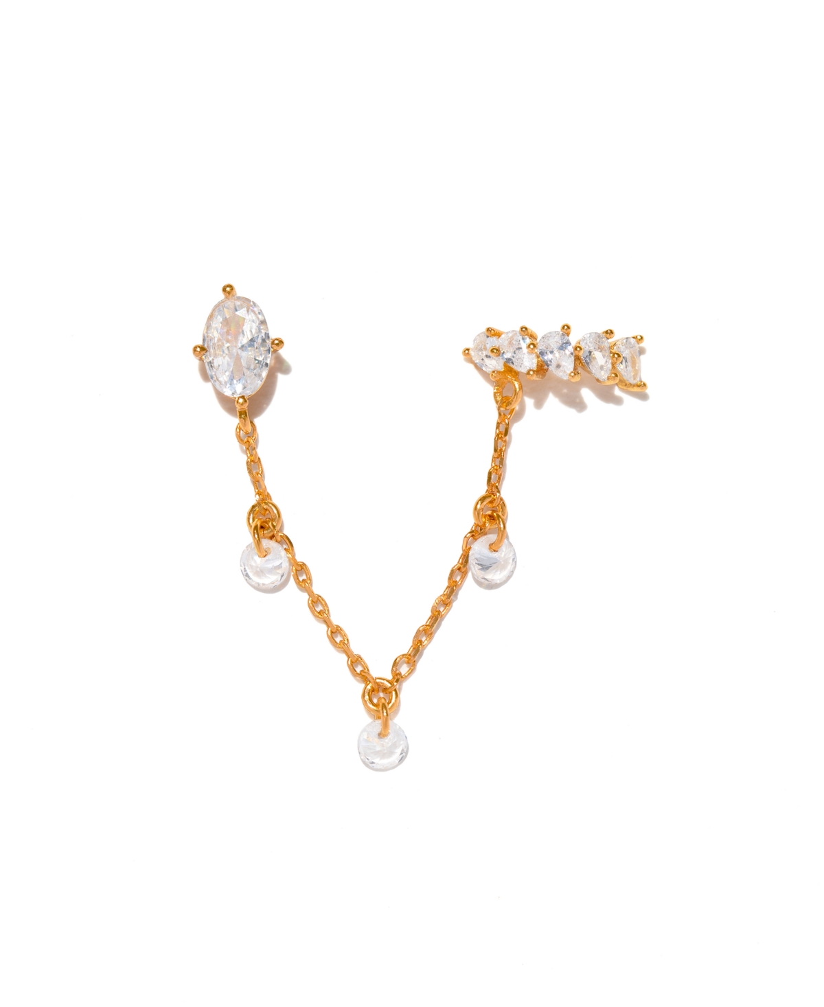 Click here for Girls Crew Crystal Dew You Ear Cuff + Stud Earring... prices