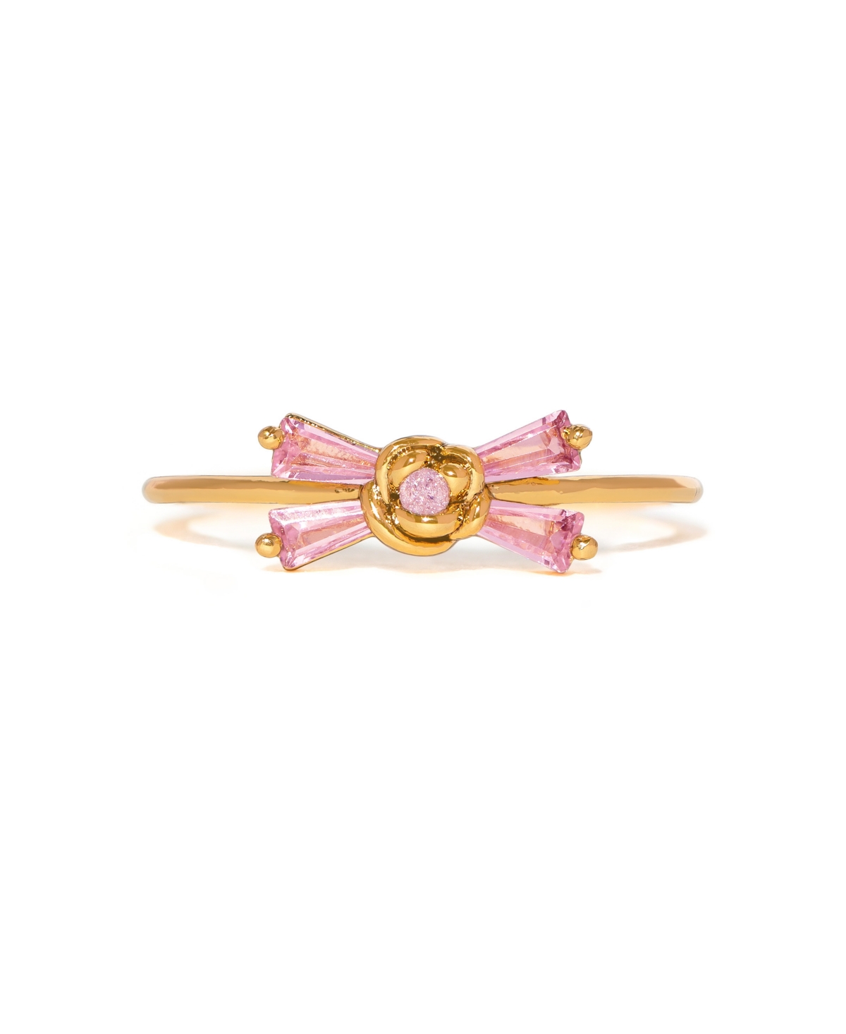 Click here for Girls Crew Crystal Rosette Ribbon Ring - Gold prices