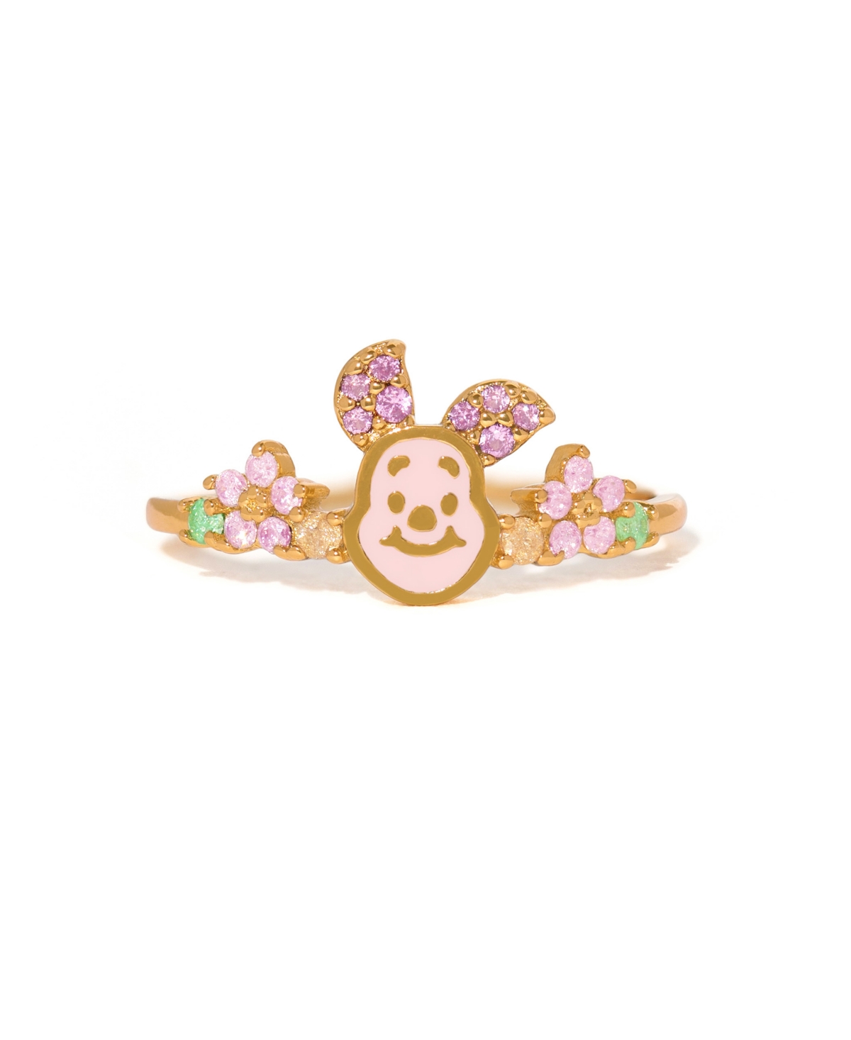 Click here for Girls Crew Gold-Plated Crystal Disney Piglet Ring... prices