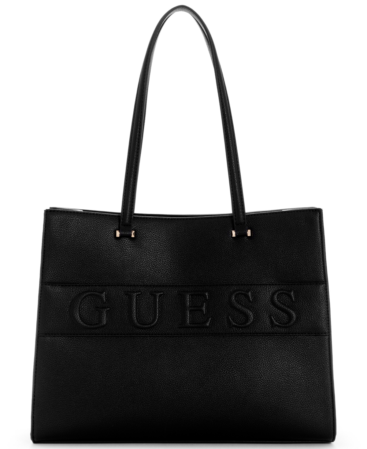 Click here for Guess Shimmer Book Large Tote Handbag - Black prices