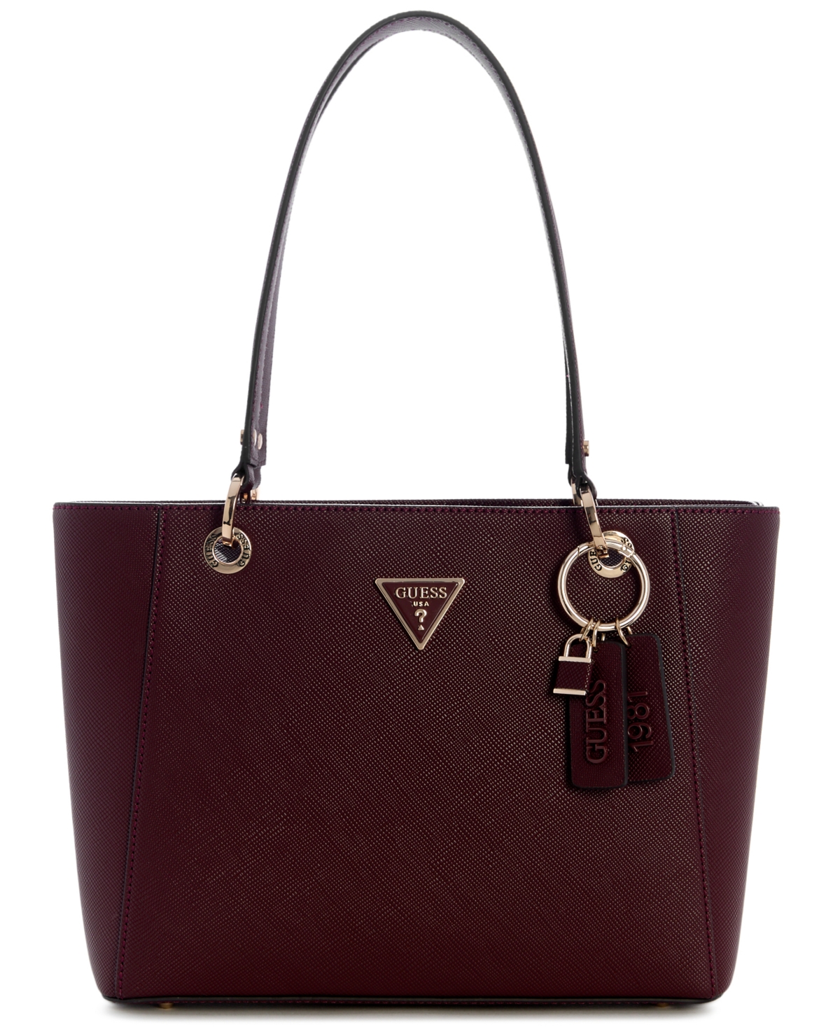 Click here for Guess Noelle Ii Large Top Handle Tote Handbag - Bu... prices