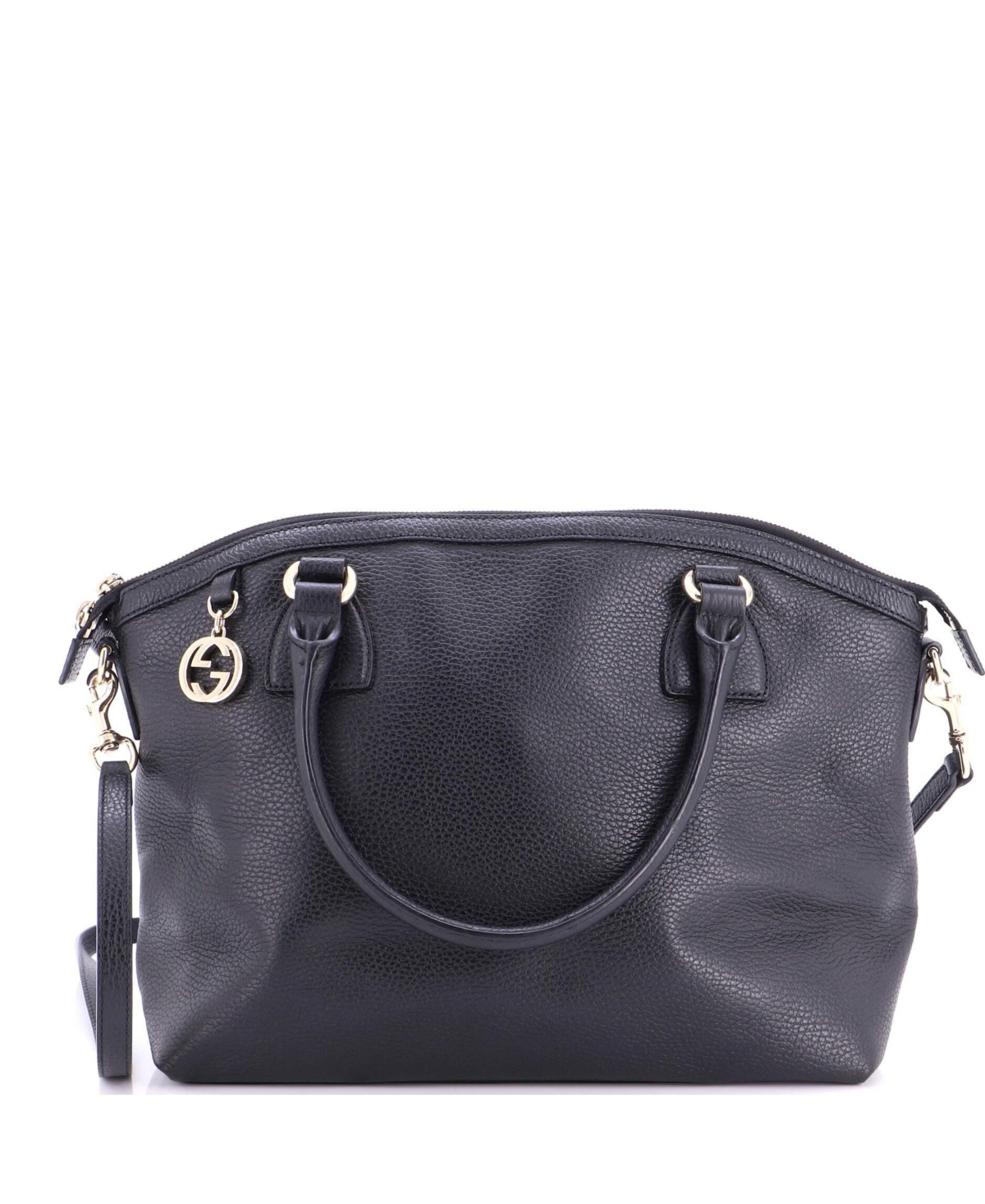 Click here for Pre-Owned Gucci Medium Gg Charm Convertible Dome S... prices