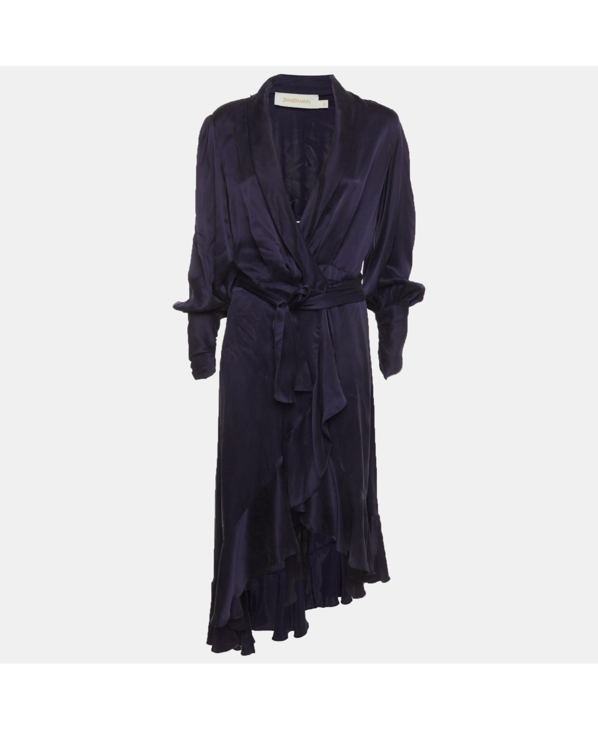 Click here for Pre-Owned Zimmermann Womens Satin Asymmetric Midi... prices