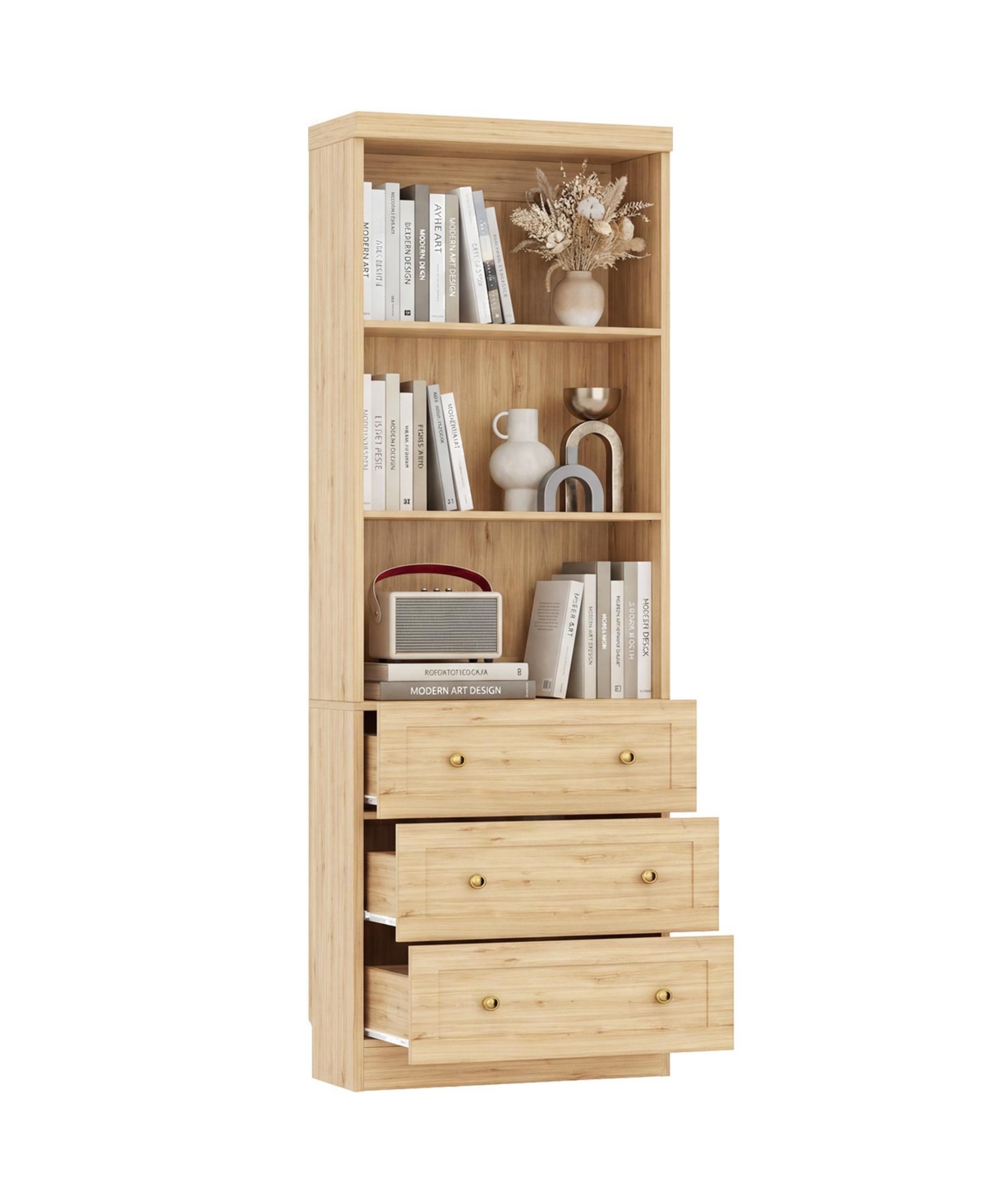 Click here for Aheaplus 80 Storage Cabinet with 3 Drawers and Ope... prices