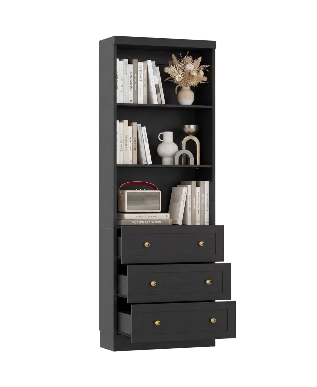 Click here for Aheaplus 80 Storage Cabinet with 3 Drawers and Ope... prices