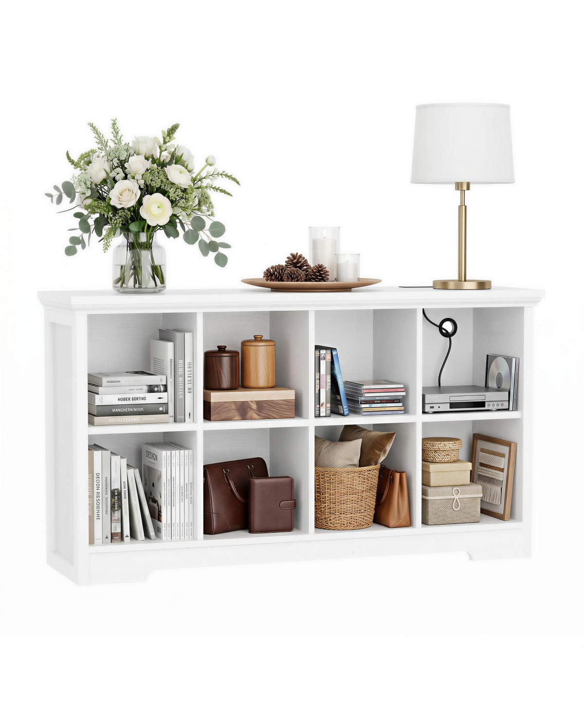 Click here for Aheaplus 8-Cube Bookshelf with Charging Station  B... prices