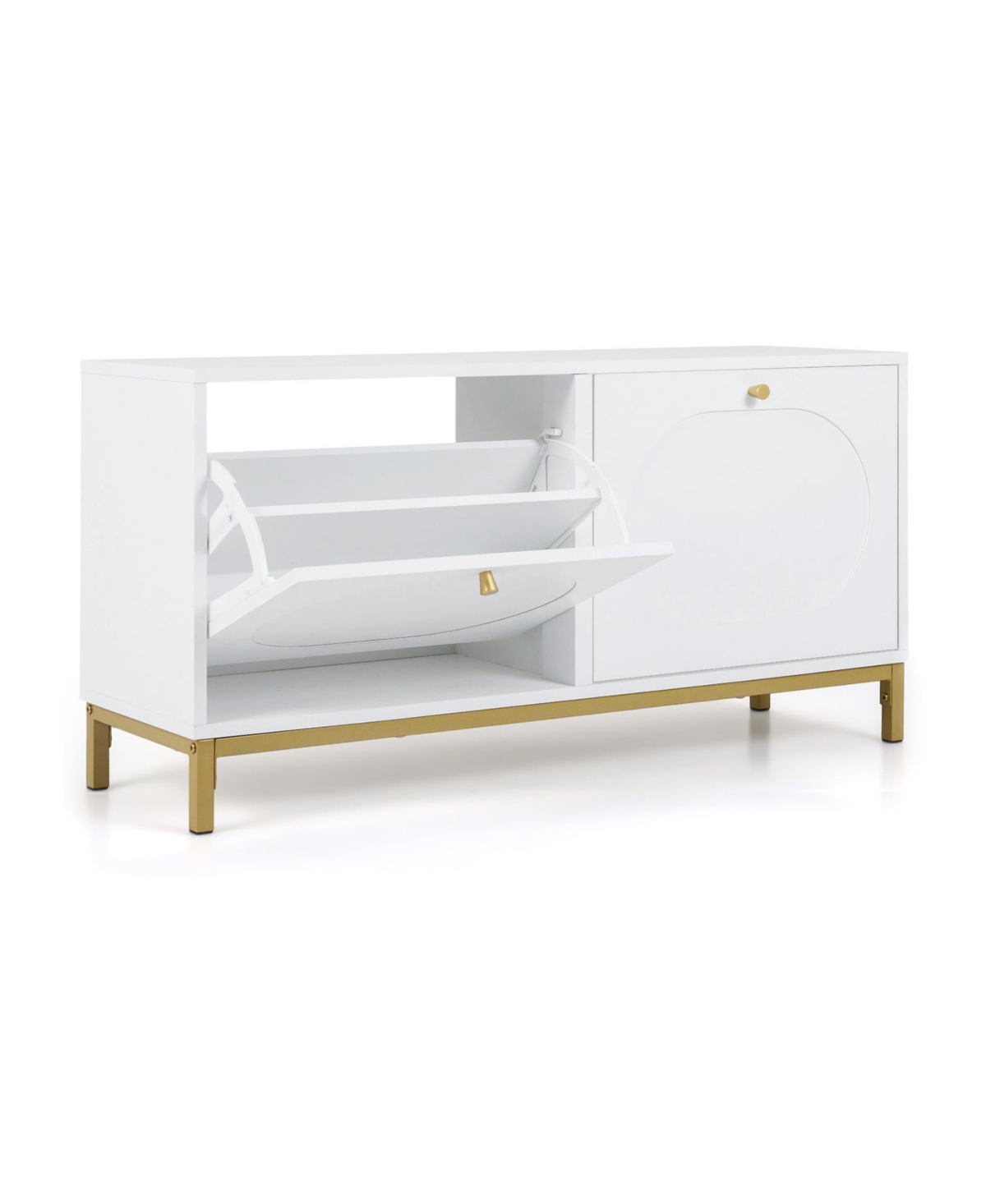 Click here for Slickblue Narrow Entryway Shoe Storage Bench with... prices