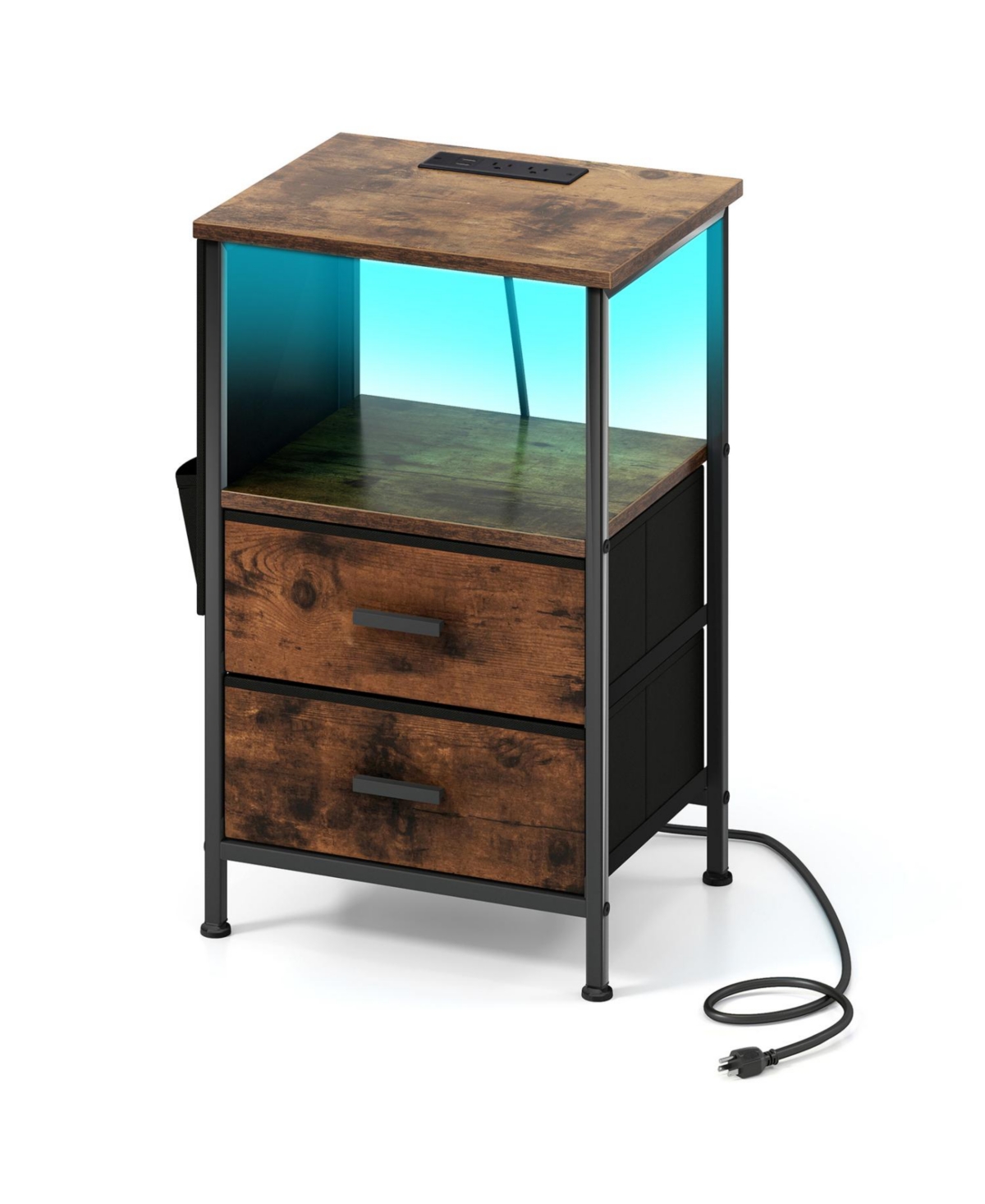 Click here for Slickblue Nightstand End Table with Charging Stati... prices