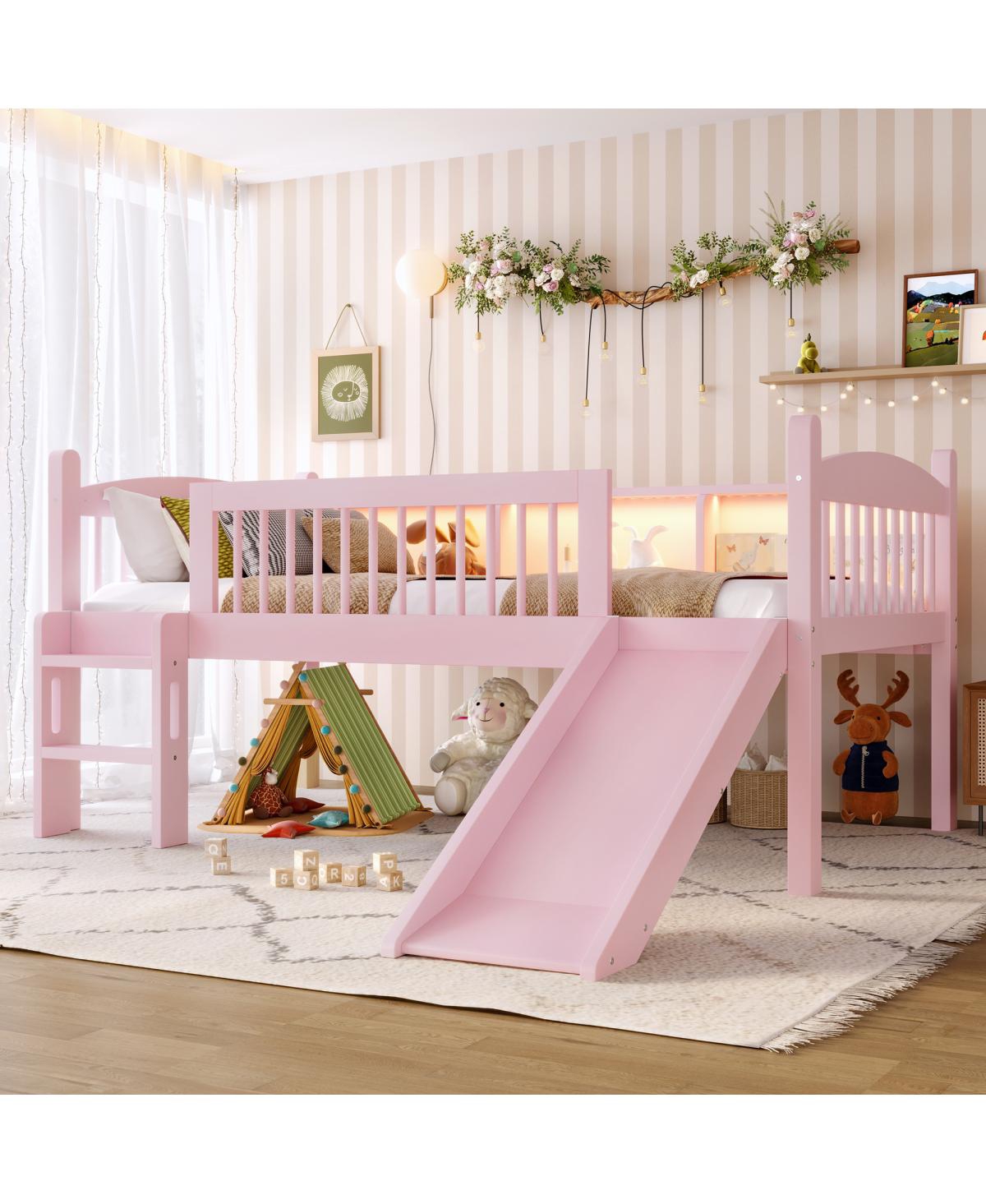 Click here for Streamdale Furniture Twin Loft Bed with Storage Le... prices