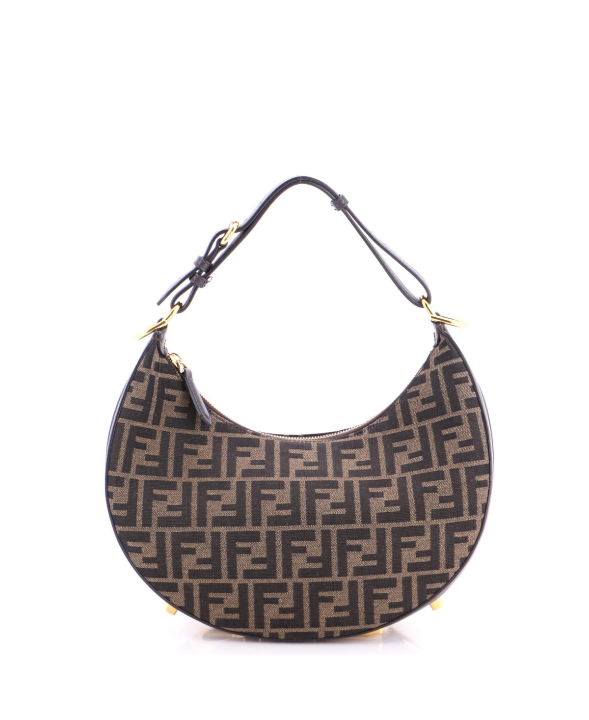 Click here for Pre-Owned Fendi Small Fendigraphy Bag Zucca Canvas... prices