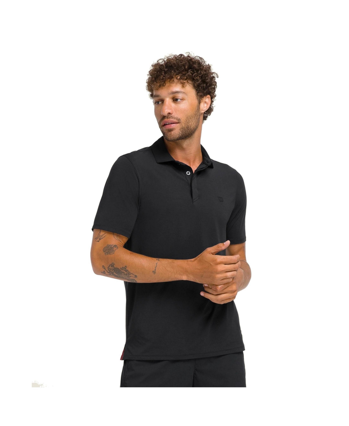 Click here for Wilson Mens League Tennis Polo - Black prices