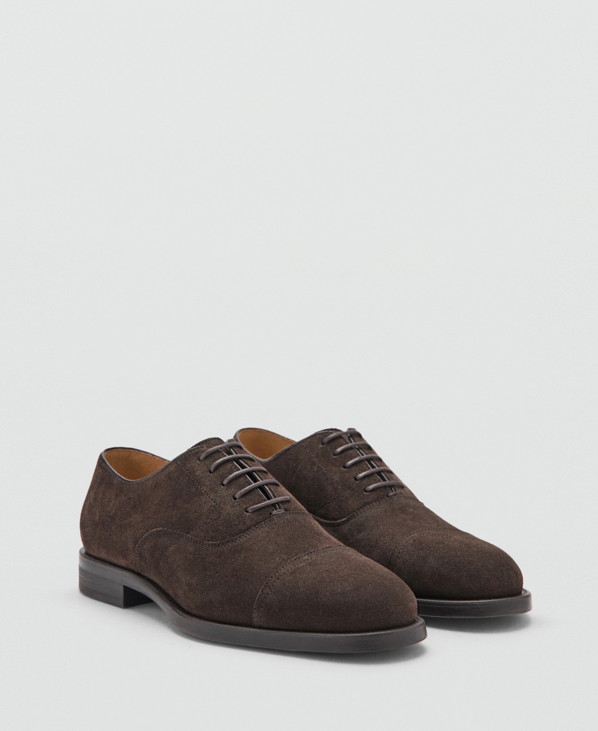 Click here for Mango Mens Leather Suit Shoes - Chocolate prices