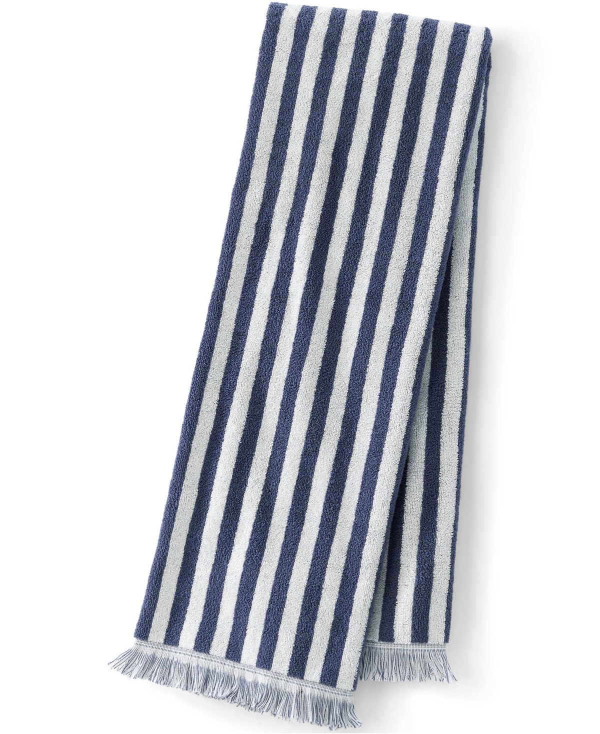 Click here for Lands End Cotton Yarn-dyed Stripe Bath Towel - Ant... prices