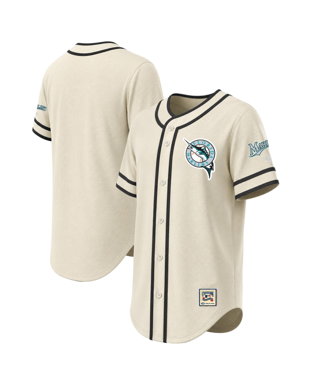 Click here for Stitches Mens Natural Miami Marlins Throwback Fash... prices