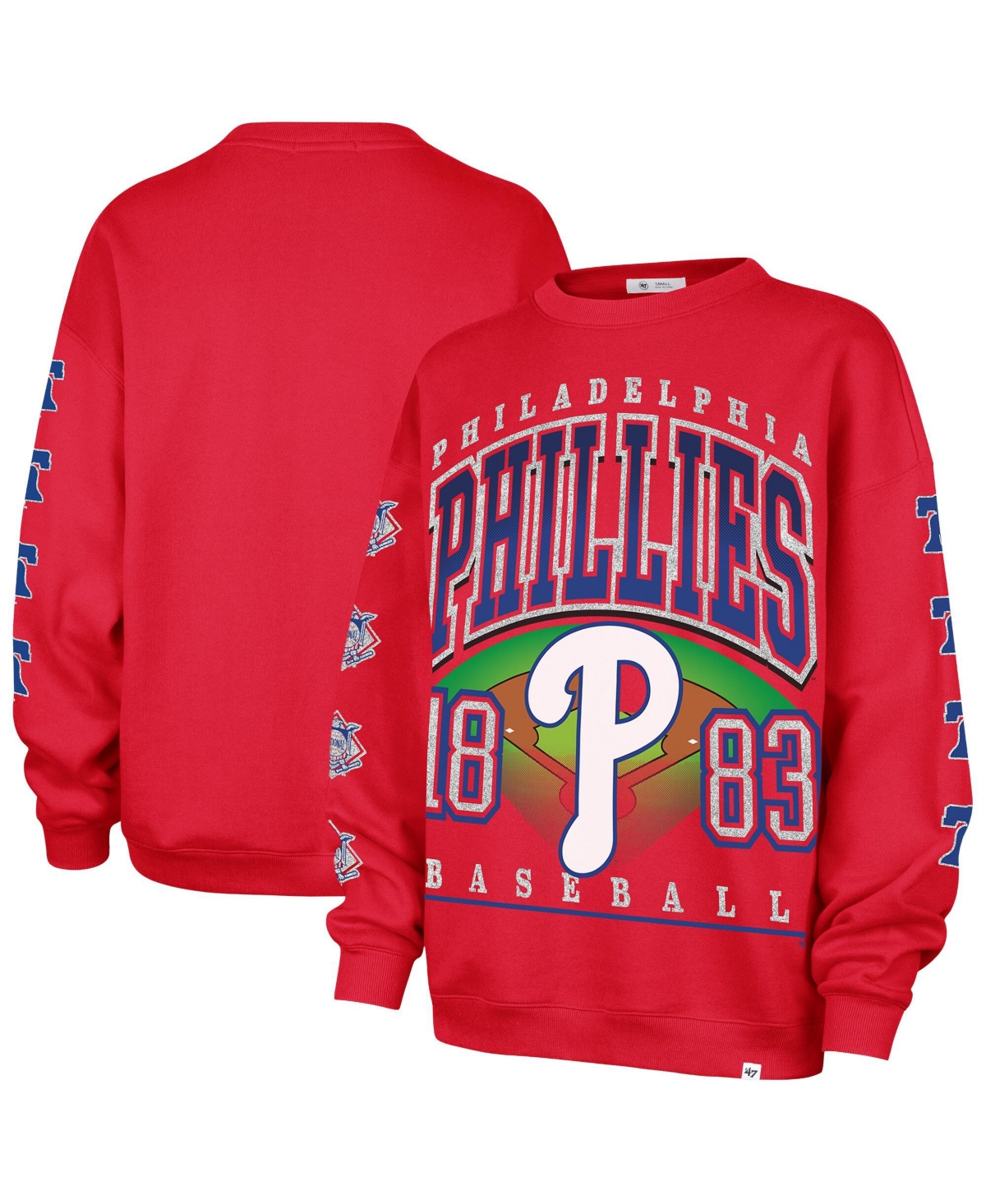 Click here for 47 Brand Womens Red Philadelphia Phillies Trendy T... prices