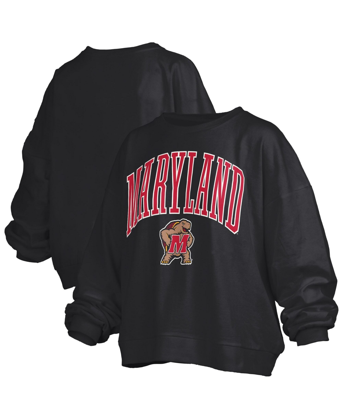 Click here for Pressbox Womens Black Maryland Terrapins Janise Fl... prices
