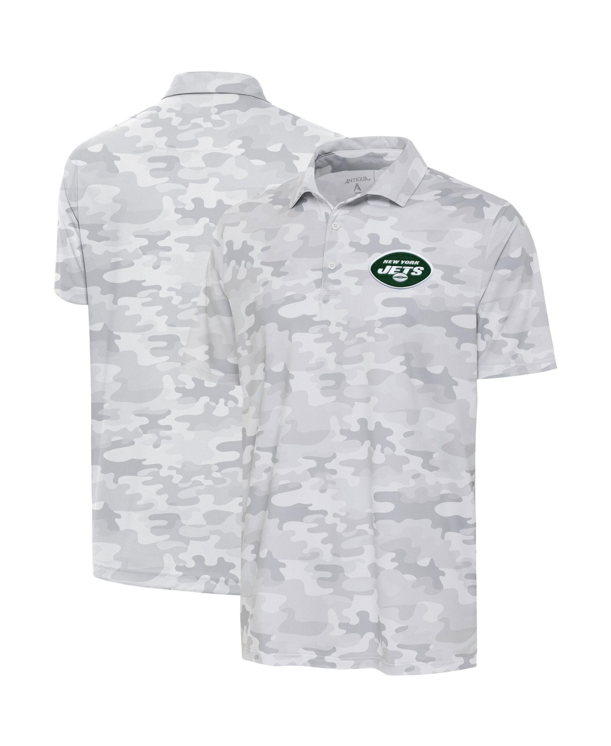 Click here for Antigua Mens White New York Jets Collide Polo Shir... prices