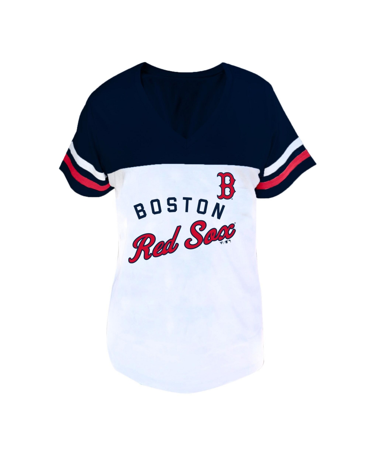 Click here for Fanatics Womens White/Navy Boston Red Sox Plus Siz... prices