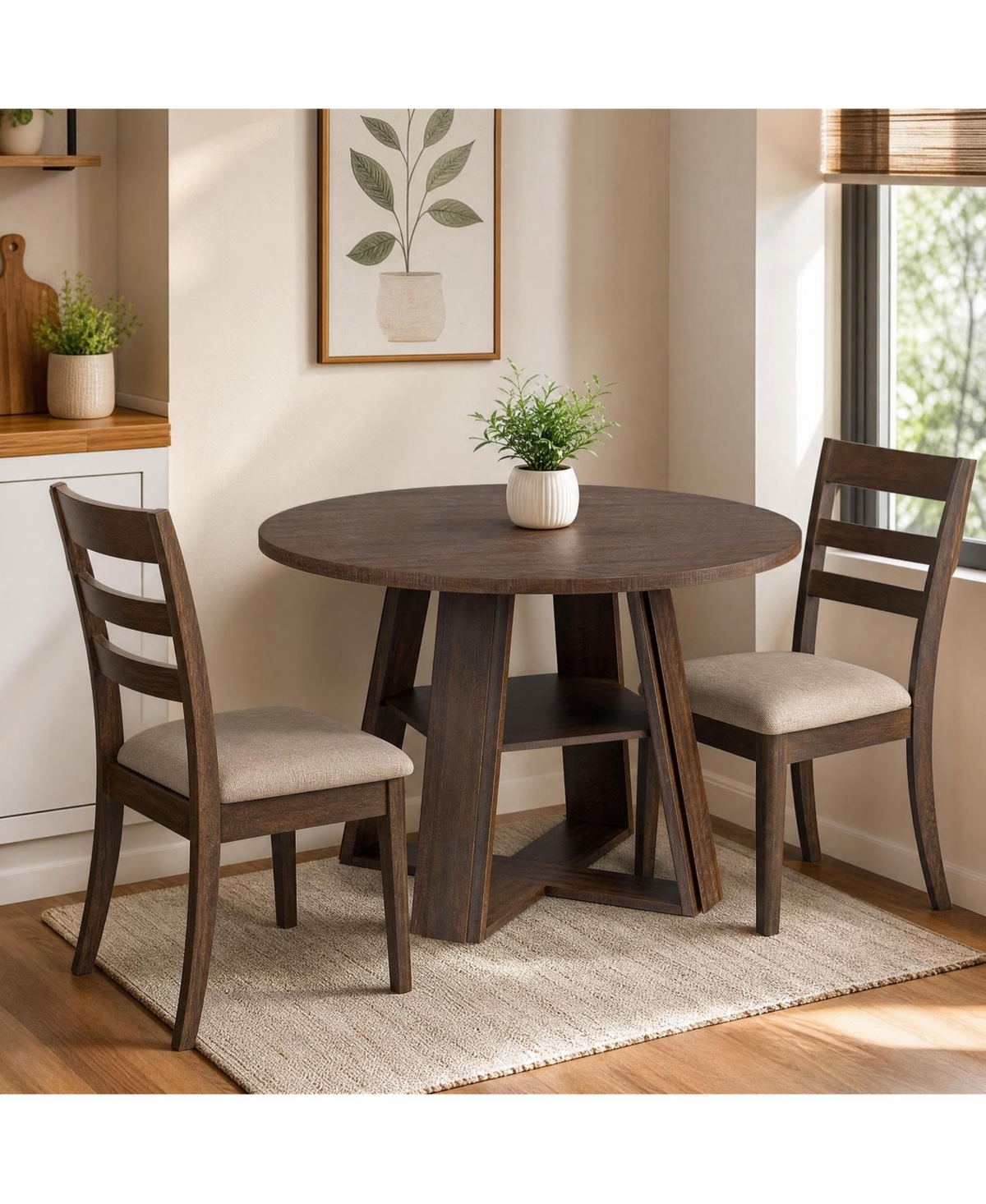 Click here for gaomon 43 Round Modern Farmhouse Dining Table for... prices