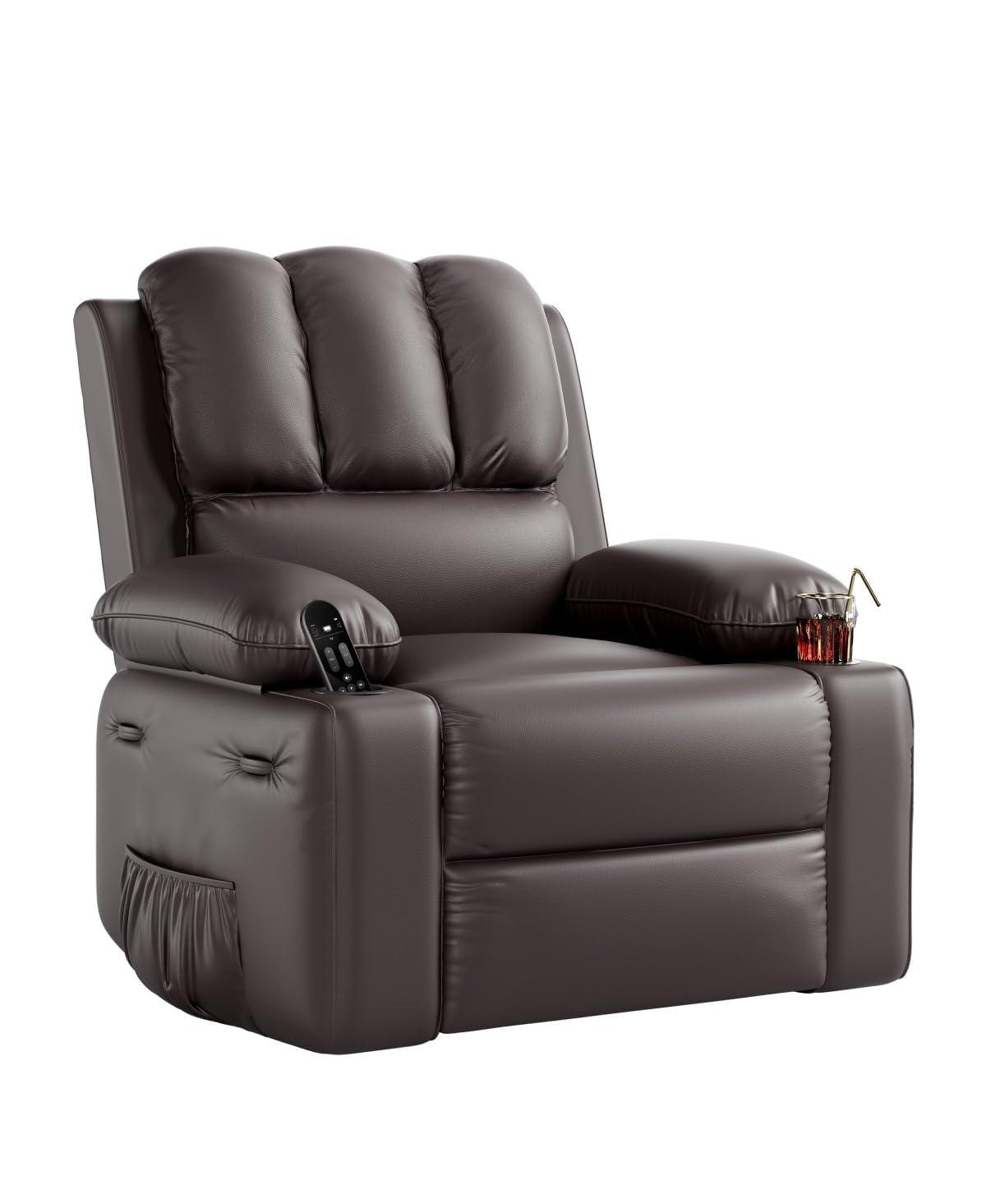 Click here for gaomon Oversized 27 Inches Recliner Chair with Hea... prices