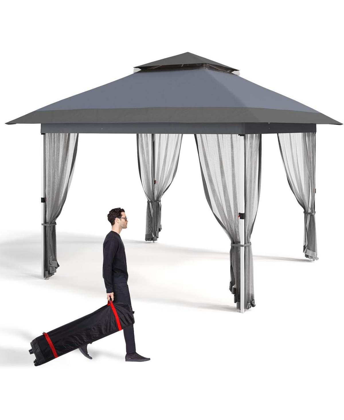 Click here for gaomon 11x11 Gazebo Canopy Tent with Curtains  Pop... prices