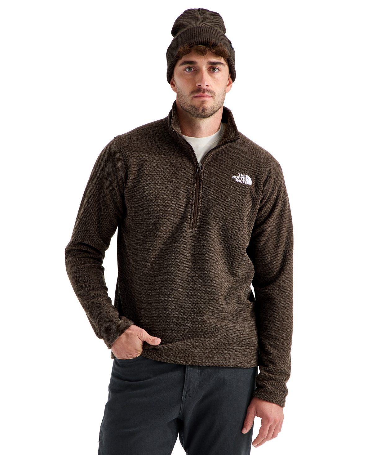 Click here for The North Face Mens Textured Cap Rock Fleece Zip S... prices