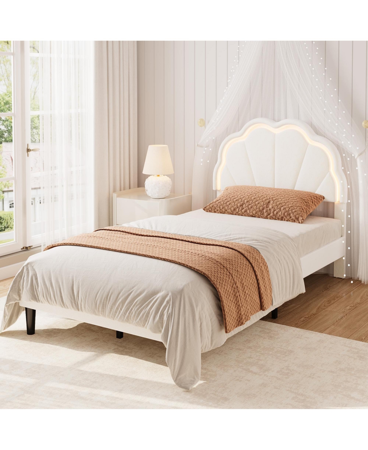 Click here for gaomon Luxury Upholstered Platform Bed Frame Thick... prices