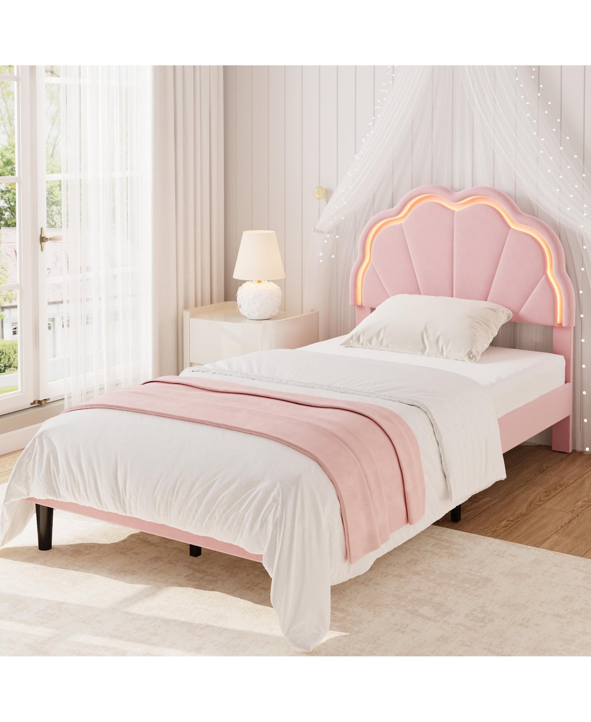 Click here for gaomon Luxury Upholstered Platform Bed Frame Thick... prices