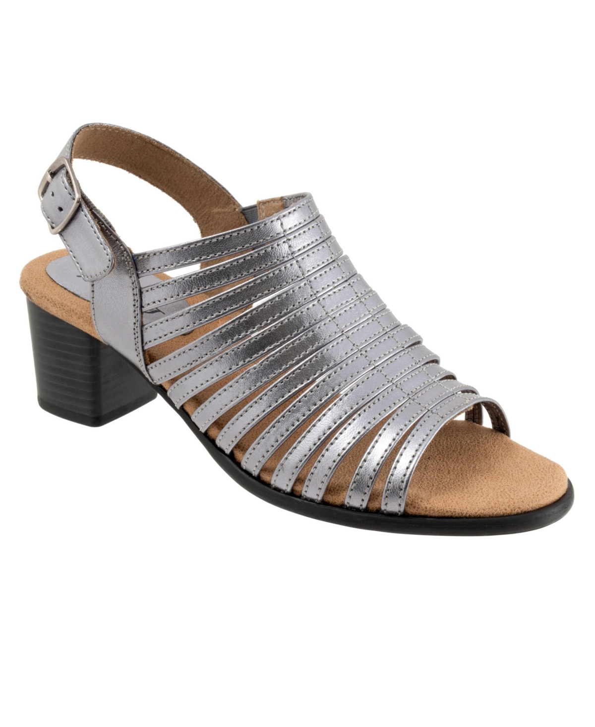 Click here for Trotters Womens Midge 2.0 Sandal - Pewter prices