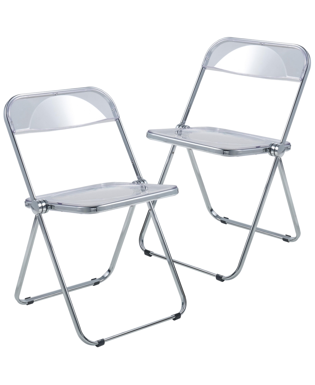 Click here for LeisureMod Lawrence Acrylic Folding Chair With Met... prices