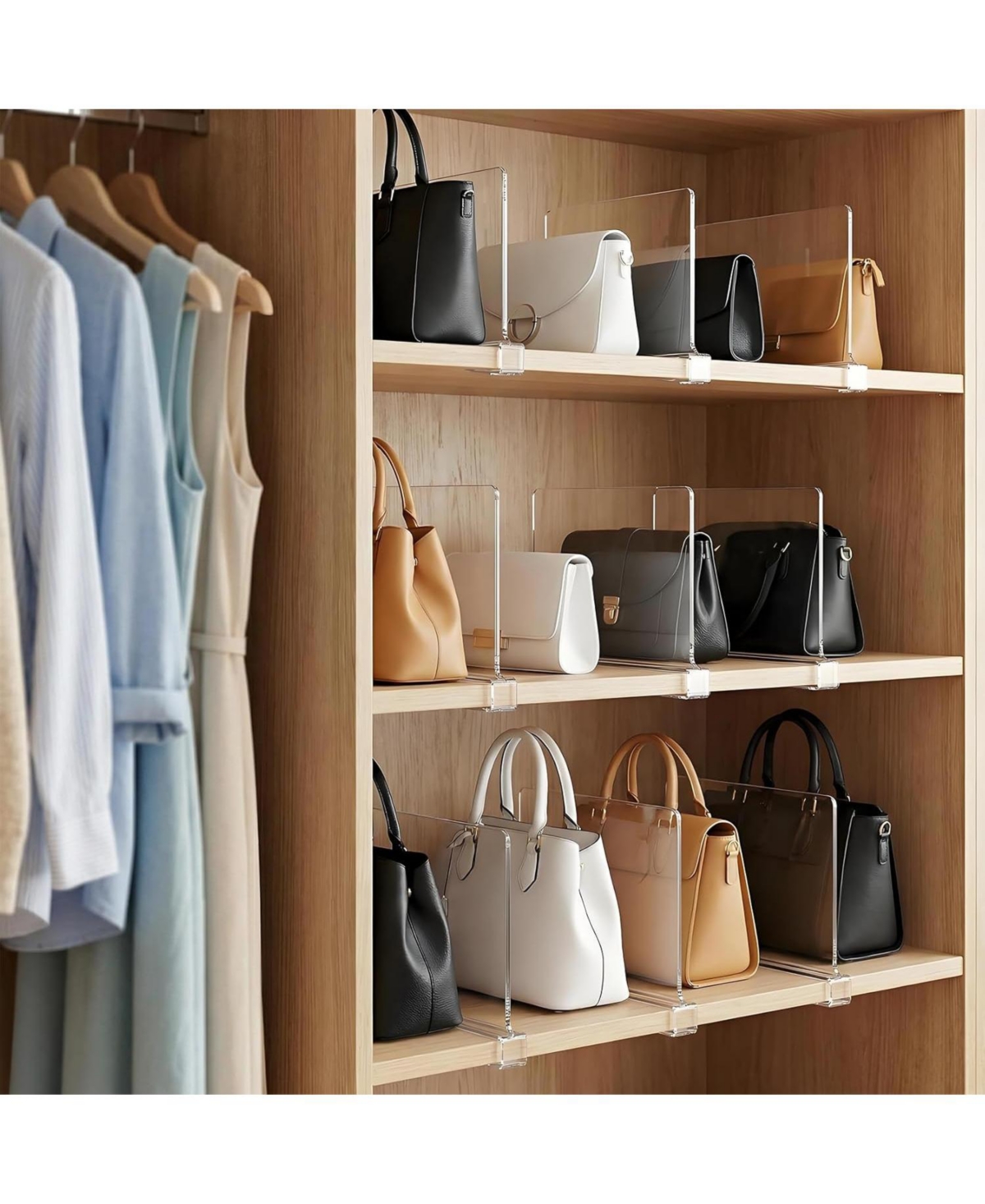 Click here for Gaomon 6 Pack Acrylic Shelf Dividers for Closet  1... prices