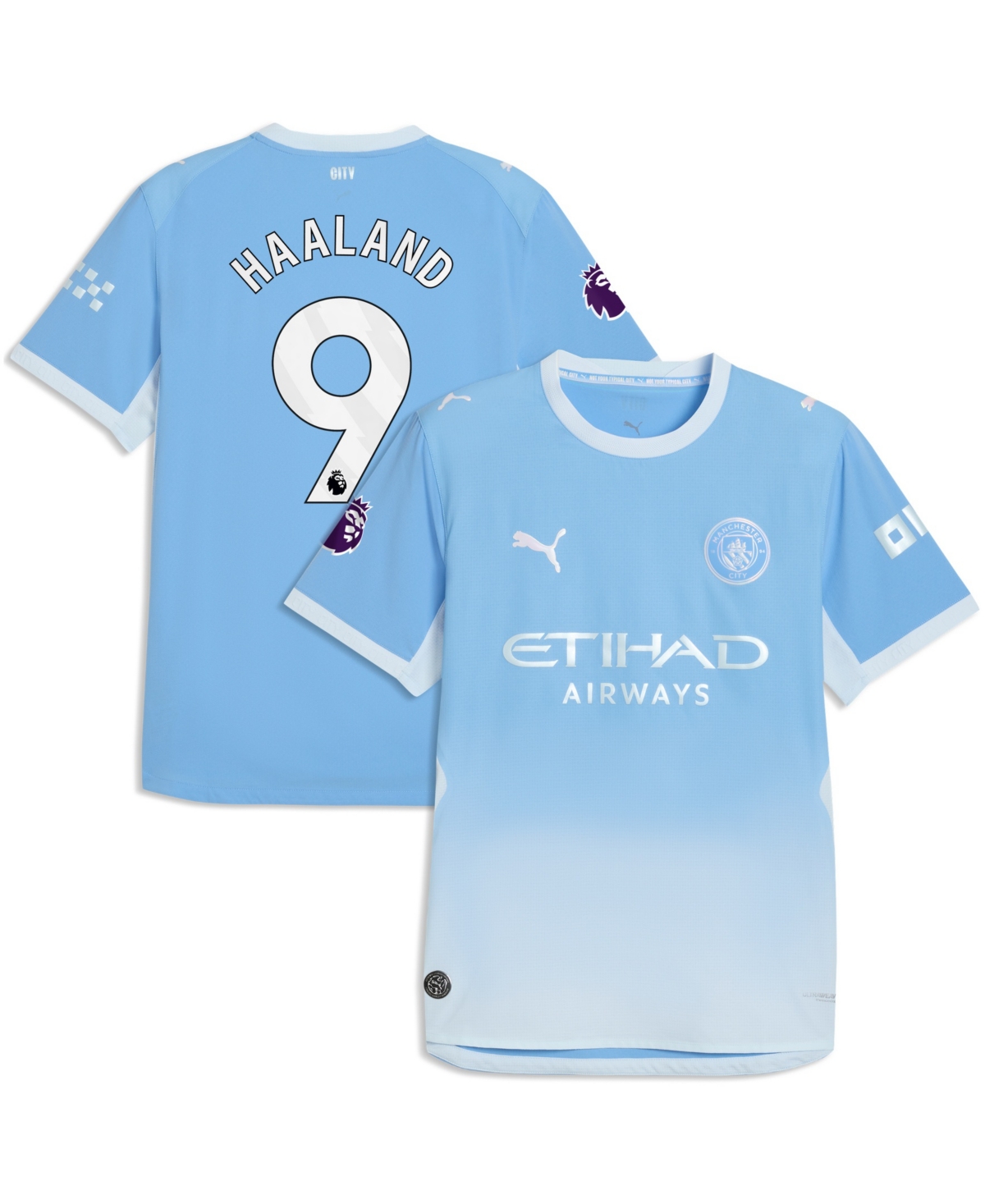 Click here for Puma Mens Erling Haaland Light Blue Manchester Cit... prices