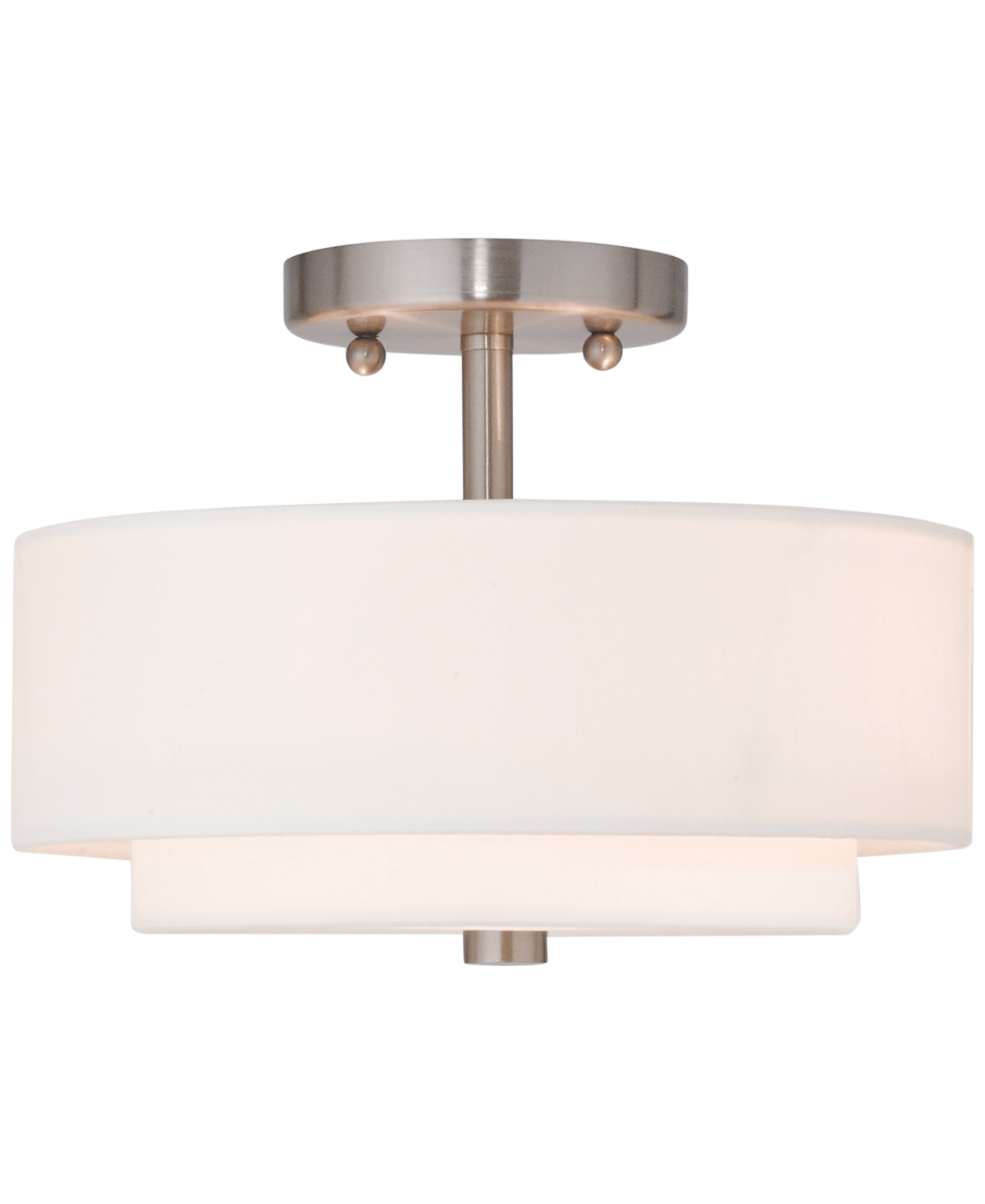 Click here for Livex Claremont Semi-Flush Mount - Silver prices