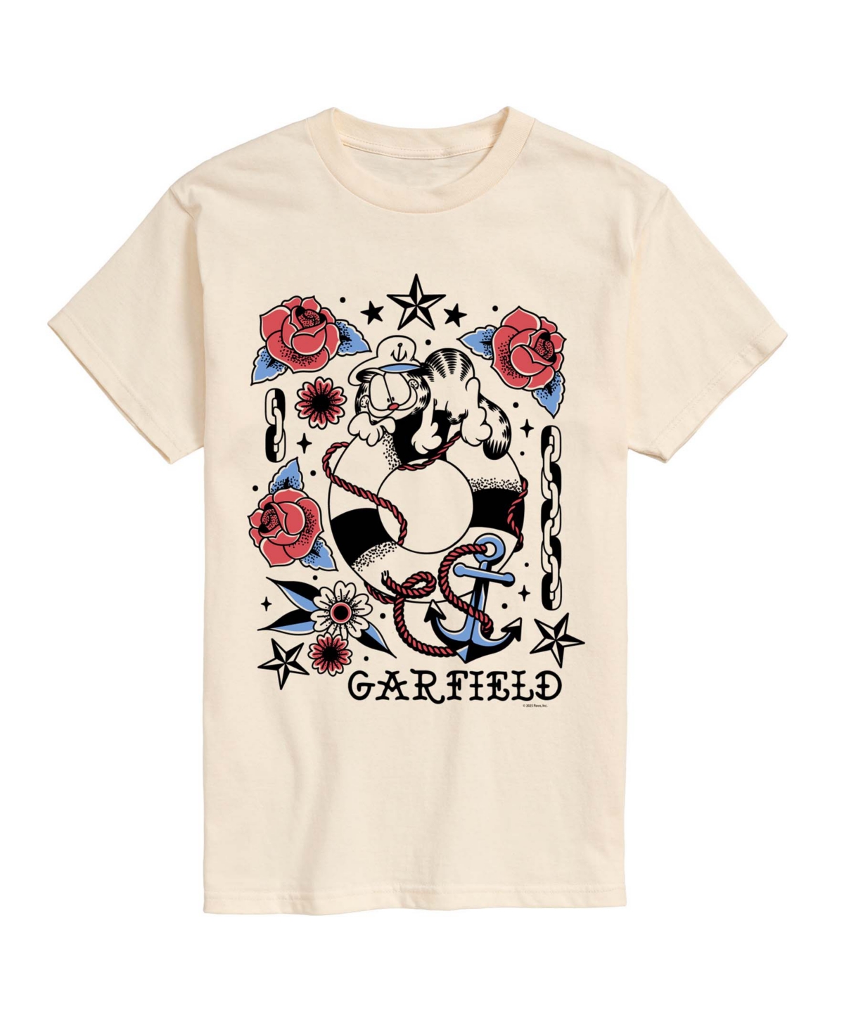 Click here for Airwaves Mens Garfield Tattoo Flash Graphic T-Shir... prices