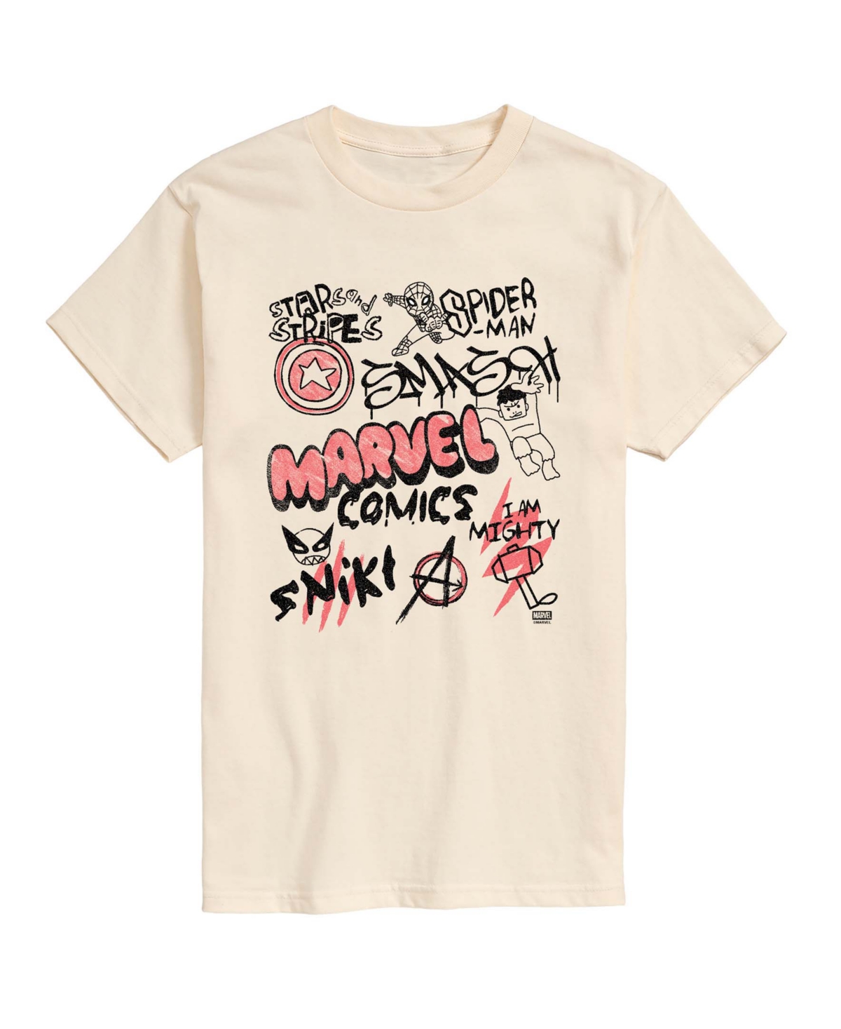 Click here for Airwaves Mens Marvel Super Hero Doodles Graphic T-... prices