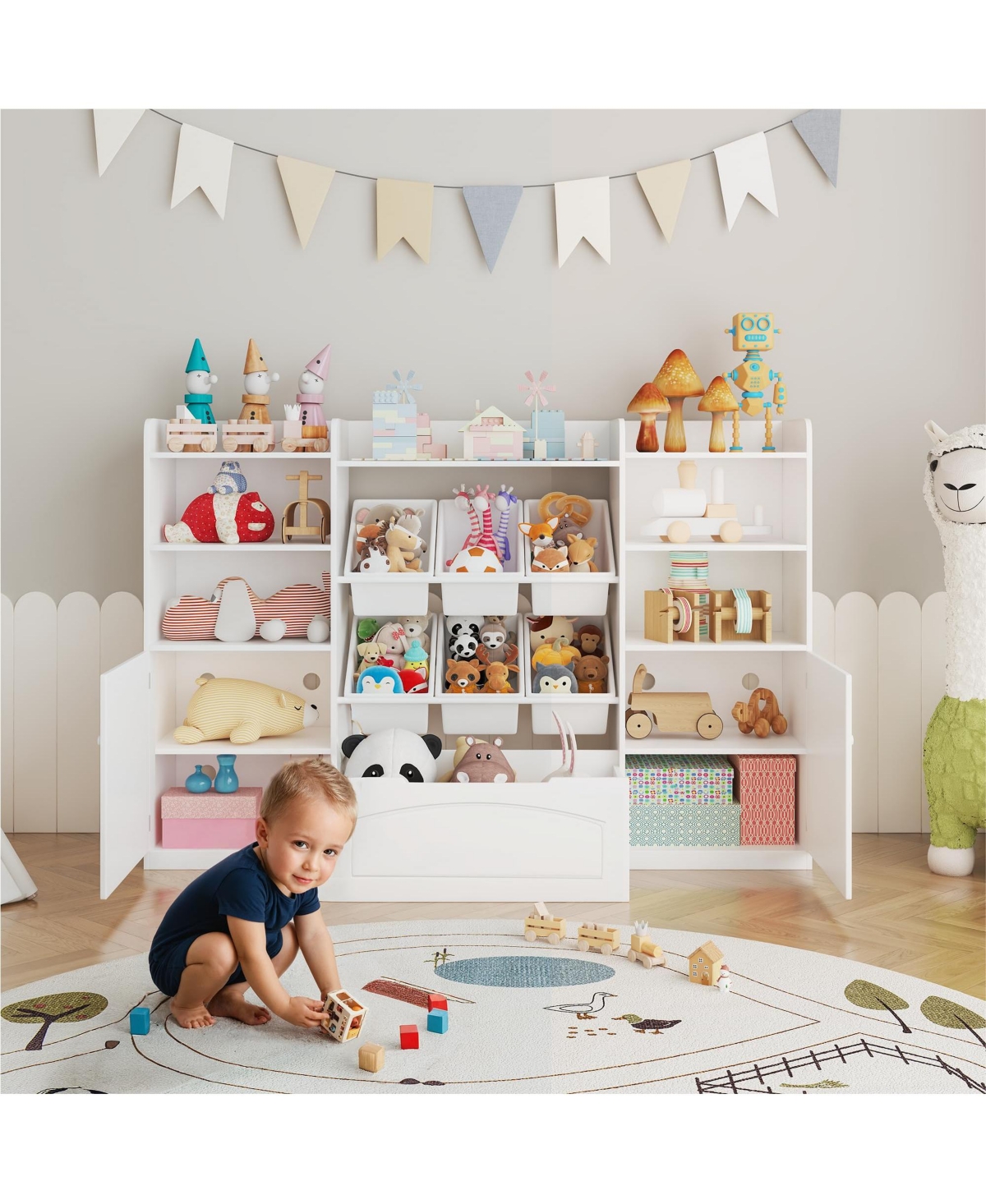 Click here for homfan 8-Bin Toy Storage Organizer  43.5 Wide Kids... prices