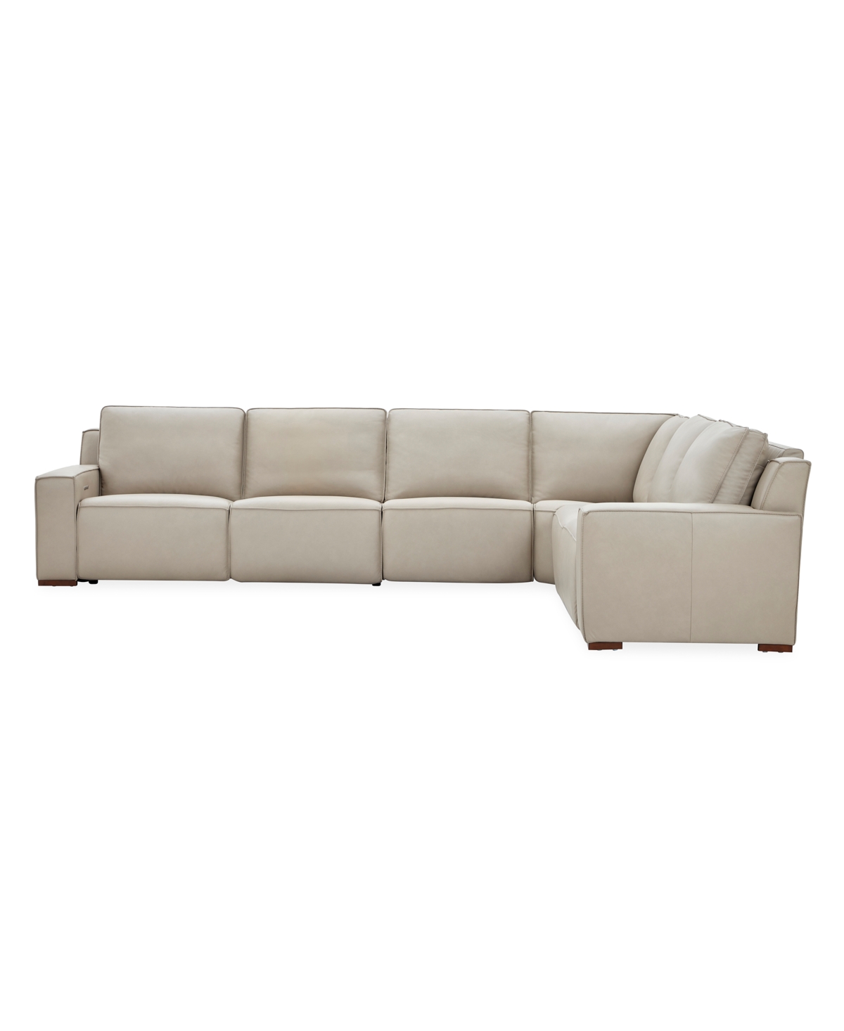 Click here for Aspen 2 Pm 6-Piece Leather Sectional Sofa Set (Laf... prices